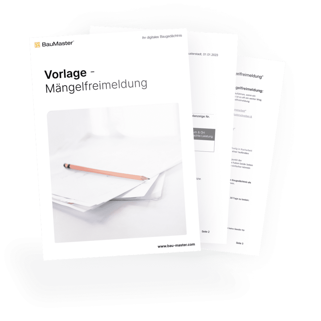 Download Mängelfreimeldung | BauMaster®