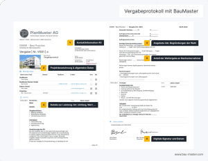 Vergabeverhandlungsprotokoll [inkl. Muster] | BauMaster®